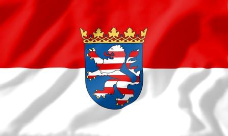 Landesflagge Hessen Fahne Flagge 150x90 Wetterfest: Amazon.de: Garten