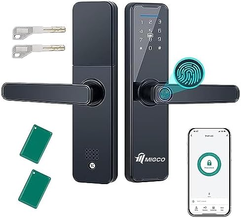 MIGCO Smart Door Lock, with Saudi standard Mortise 4585, Fingerprint ...