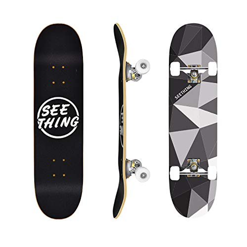 seething 31" Standard Skateboards for Beginners, 7 Layer Canadian Maple ...
