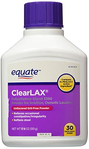 Equate - ClearLax Laxative, 17.9 Ounce, 30 Doses, Compare to MiraLAX in ...