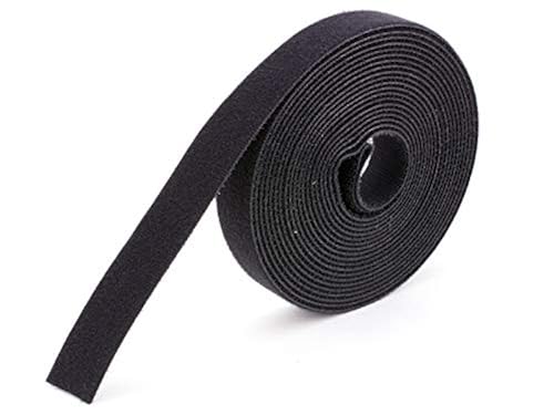Secure 1/2 Inch Continuous Black Hook and Loop Wrap for Cable ...