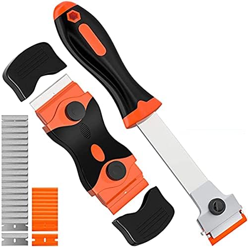 DELFINO Razor Blade Scraper, Razor Scraper Tool for Removing Label ...
