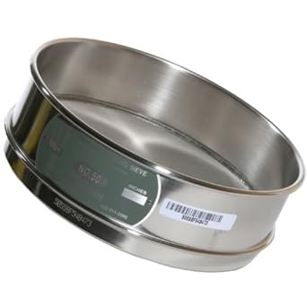 Advantech Stainless Steel Test Sieves, 8" Diameter, #50 Mesh, Full ...