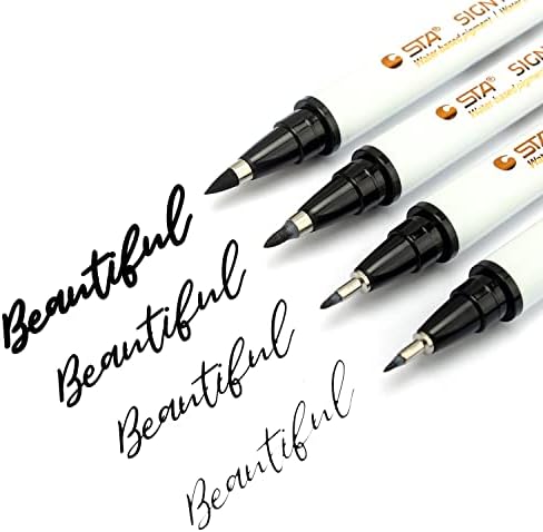 Calligraphy pens, Hand Lettering Pens, Brush Markers Set, Soft and Hard ...