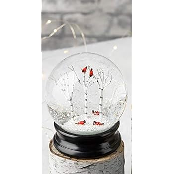 Amazon.com: Winter Snow Globe by RAZ Imports: 4.5 Inch Cardinal Snow ...