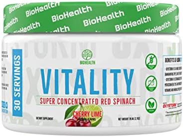 BioHealth Nutrition Vitality - Super Concentrated Red Spinach | Nitric ...