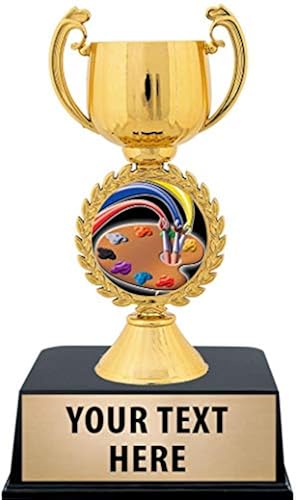 Crown Awards Art Trophies with Custom Engraving, 6" Personalized Artist ...