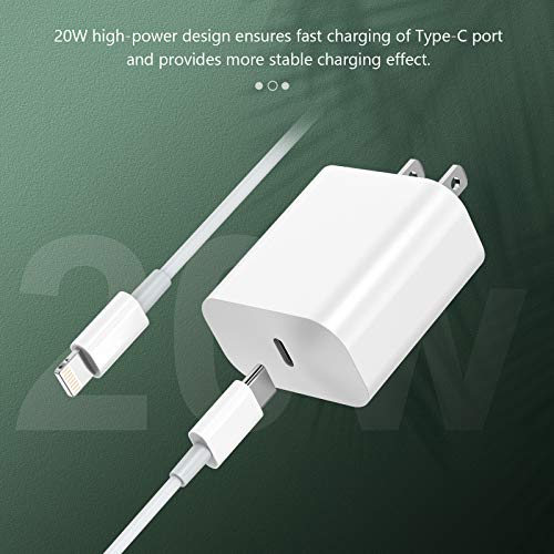 iPhone 13 Charger, 20W USB C Fast Wall Charger with 5FT USB-C to ...