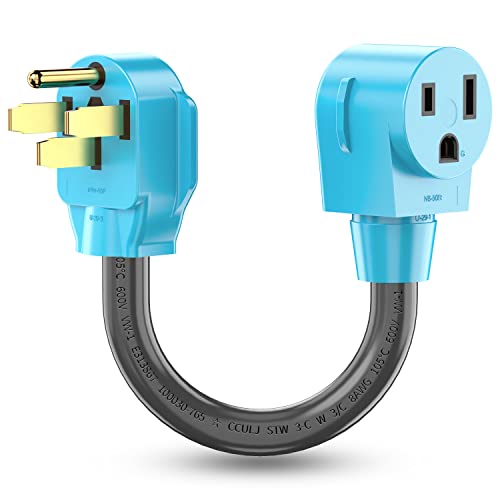 CircleCord Welder Adapter Cord, NEMA 14-50P Male to 6-50R Female, 50 ...