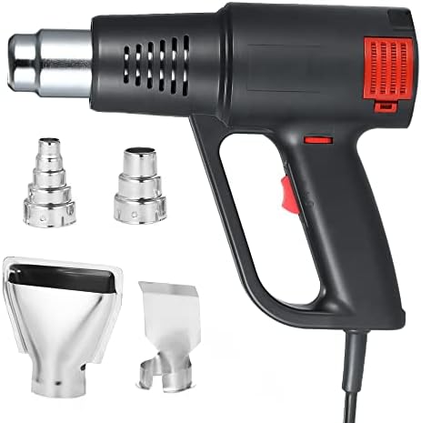 Heat Gun, Irovami 2000W Industrial Fast Heating Hot Air Gun Kit LCD ...