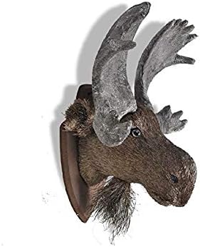 This Unique Hand Crafted Fake Moose Head Features Nice Realistic Hair ...