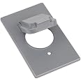 Red Dot CCSV Device Outlet Box Cover, Single Lid, 1 Gang, 2-13/16-Inch ...