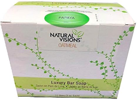 Natural Visions Luxury Bar Soap Oatmeal Papaya Fragance: Amazon.sg ...