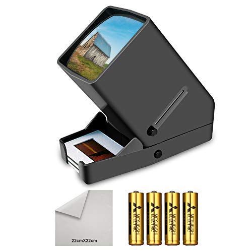 35mm Slide Viewer LED Transparency Viewer, 3X Magnification, Handheld ...