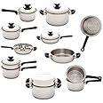 Amazon.com: 17pc Stainless Steel Waterless Cookware Set: Lifetime ...