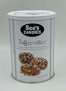 Amazon.com : See's Candy Toffee-ettes 1lb Jar : Grocery & Gourmet Food