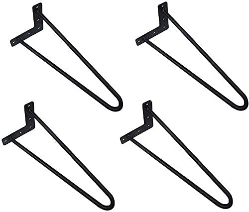 Nisorpa 28 inch Hairpin Table Legs Heavy Duty 2 Pins Furniture Legs ...
