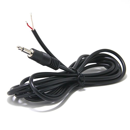 Ancable 1-Pack 3.5mm 1/8" Monaural Mini Mono Plug to Bare Wire 6-Feet ...