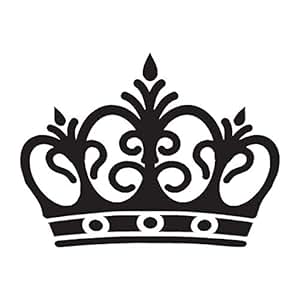Royalty Corona Monarch King - Vinilo calcomanía, Negro: Amazon.com.mx ...