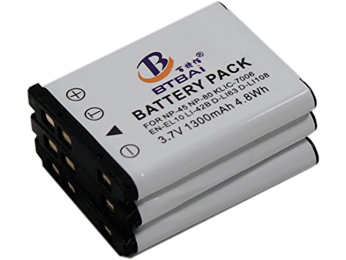 3x NP-45A Battery for Fujifilm NP45A NP-45S NP-45: Amazon.co.uk: Camera ...