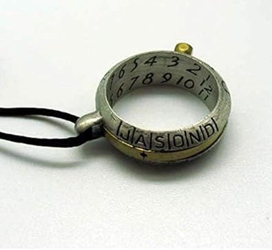 Shepherds Watch Astrology Sundial Ring Pendant- Aquitaine - Pewter ...