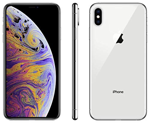 Apple iPhone XS Max (64GB, Silver) [Locked] + Carrier Subscription ...