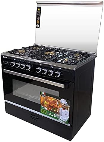 HI COOK HI-125 Bombay Gas Cooker 5 Burners Stainless Steel Surface With ...