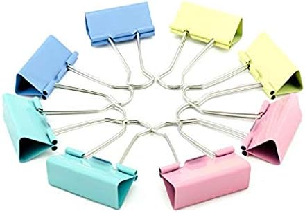 Oyfel. Lot de 60 Pince à Dessin Multicolore Pinces Double Clip Foldback ...