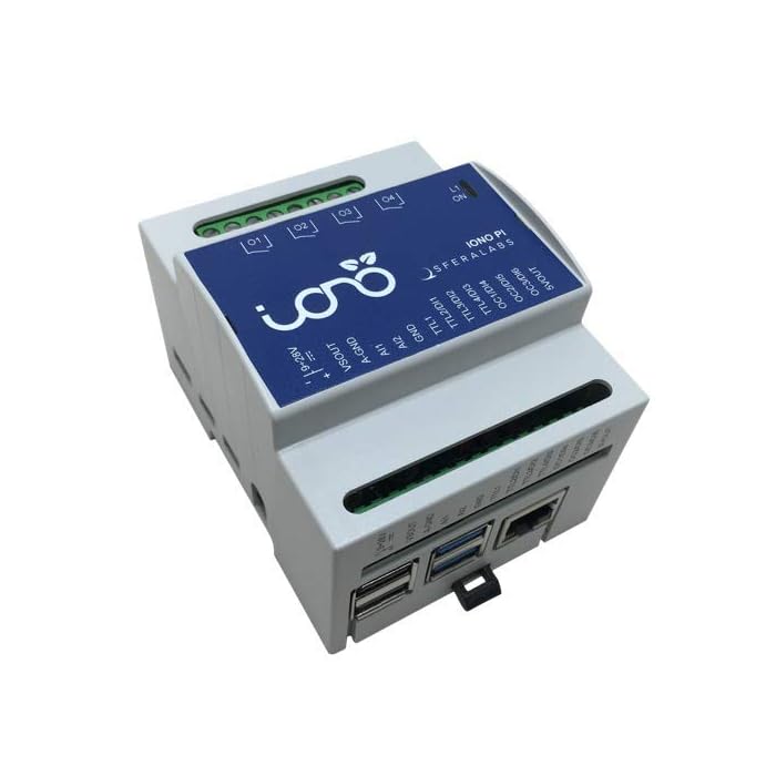Buy Sfera Labs Iono Pi Pi4B 4GB - Raspberry Pi I/O Module - DIN-Rail Case, 4 relays, Analog ...