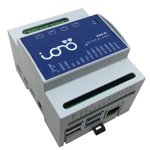 Buy Sfera Labs Iono Pi Pi4B 4GB - Raspberry Pi I/O Module - DIN-Rail Case, 4 relays, Analog ...