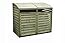 DOUBLE 240L WHEELIE BIN WOODEN STORE STORAGE CHEST: Amazon.co.uk ...