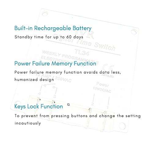 12v Timer Switch Programmable Dc Ac Solar Battery Powered 12 Volt