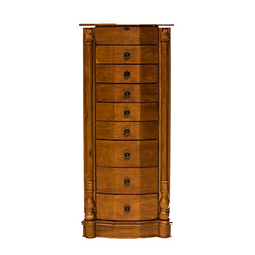 Roman Honey Oak Jewelry Armoire by Hives & Honey