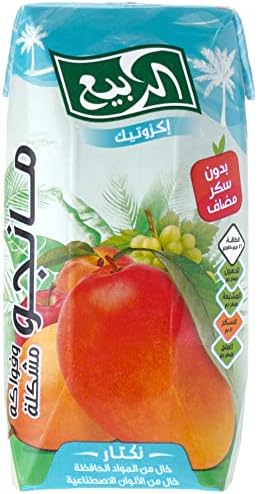 Al Rabie Mango and Fruit Cocktail Juice 200 ml, 18 Pack price in Saudi ...