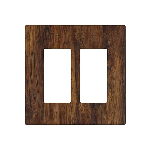 Rustic Farmhouse Brown Wood Texture Light Switch Cover Decorative 2 ...