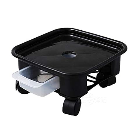 Amazon.com : Square Plastic Plant Pot Trolley Large Plant Pot Mover ...