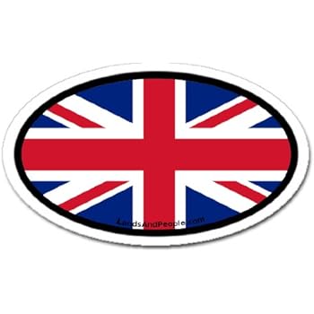 Amazon.com: United Kingdom, Great Britain UK Flag Car Bumper Sticker ...