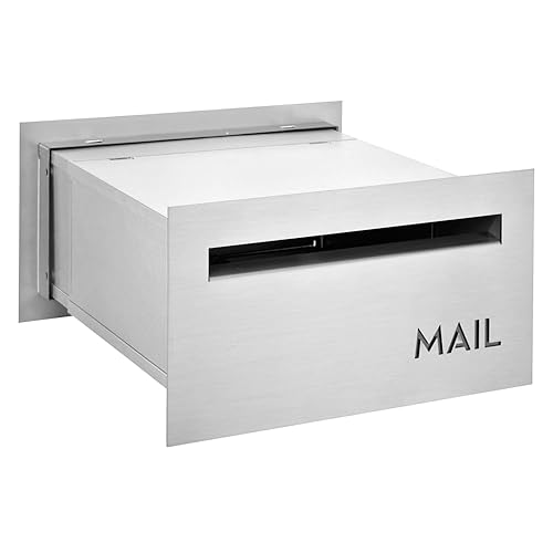 Brick-in Chute Through The Wall Stainless Steel Mailbox - Modern ...