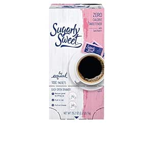 Amazon.com: SUGARLY SWEET Zero Calorie Sweetener Packets with Saccharin ...