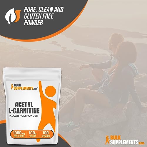 BulkSupplements.com Acetyl L-Carnitine Powder - ALCAR HCl, Carnitine ...