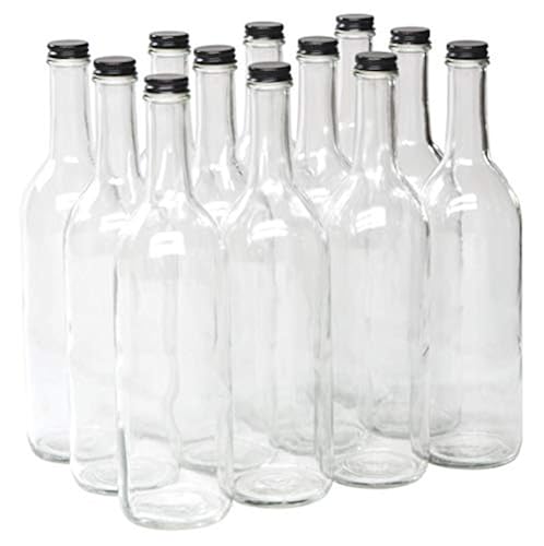 North Mountain Supply - W5CTCL-BK 750ml Clear Glass Bordeaux Wine ...