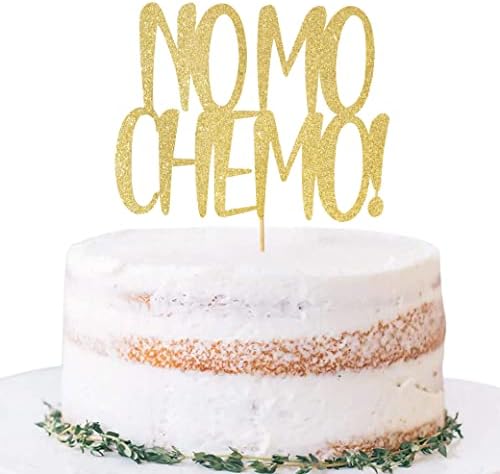 LINGANA No Mo Chemo Cake Topper - Cancer Free Cake Topper, Cancer Cake ...