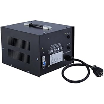 Simran AC-5000 Power Converter Voltage Transformer 110V to 220/240 Volt 5000 Watt Black ...