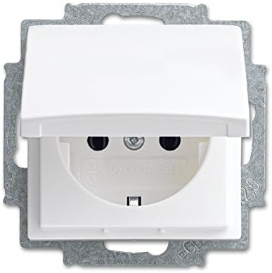 Busch-Jaeger Schuko Socket Outlet Insert 20 EUK-914 Alpine White Busch ...