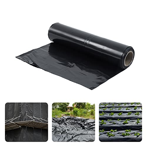 Mua Fencer Wire 4 mil Black Plastic Sheeting, Roll of Heavy-Duty Plastic Sheet, Polyethylene ...