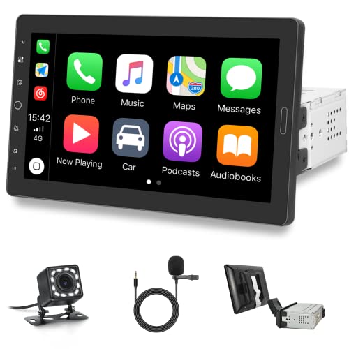10.1 Inch Removable Touch Screen Single Din Car Stereo with Apple ...