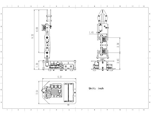 SunFounder Robotic Arm DIY Robot Kit Arduino,4-Axis Wooden Mental Servo Rollarm Toy Kids on ...