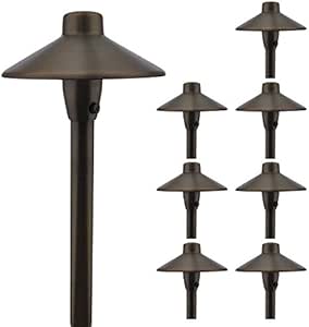 MarsLG BRS1 ETL-Listed Solid Brass Low Voltage Landscape Accent Path ...