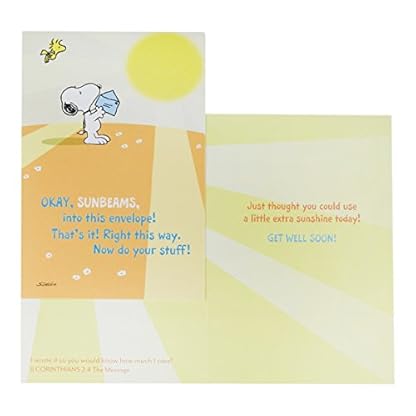 DaySpring - Peanuts - Get Well - 4 Design Assortment with Scripture ...