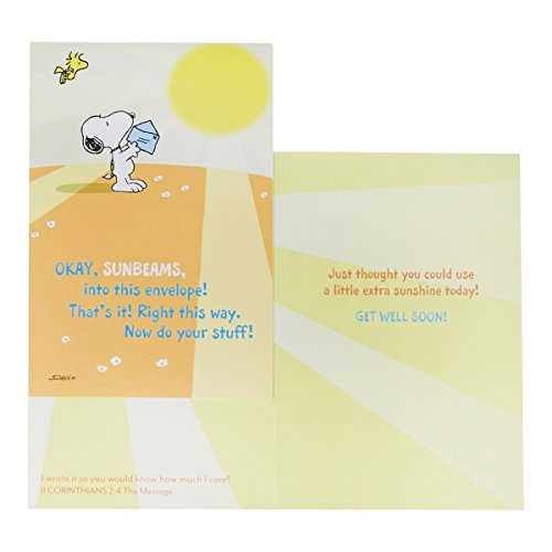 DaySpring - Peanuts - Get Well - 4 Design Assortment with Scripture ...